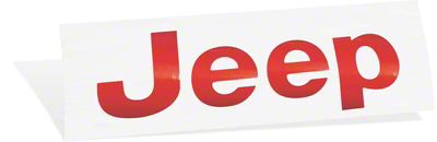 Jeep Gladiator JEEP Steering Wheel Overlay Decal; Reflective Red (20-24 ...