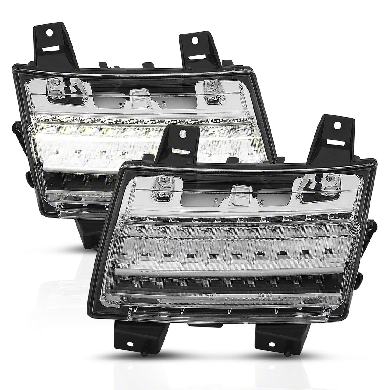 Jeep Gladiator LED Fender Lights with Sequential Turn Signal; Clear (20 ...