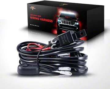 Jeep Gladiator LED Light Bar Wiring Harness; 2-Leads (Universal; Some ...