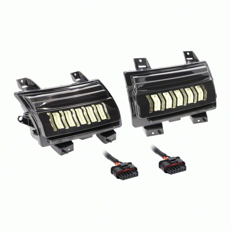 Jeep Gladiator LED Turn Signal Lights; Smoked (20-25 Jeep Gladiator JT ...