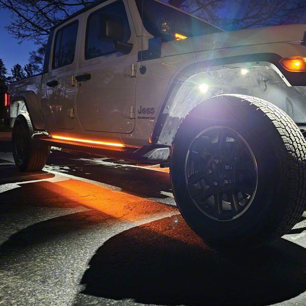 Jeep Gladiator LoPRO Sidekick Sequential Running Board Switchback LED Strip Kit; 60-Inch ...