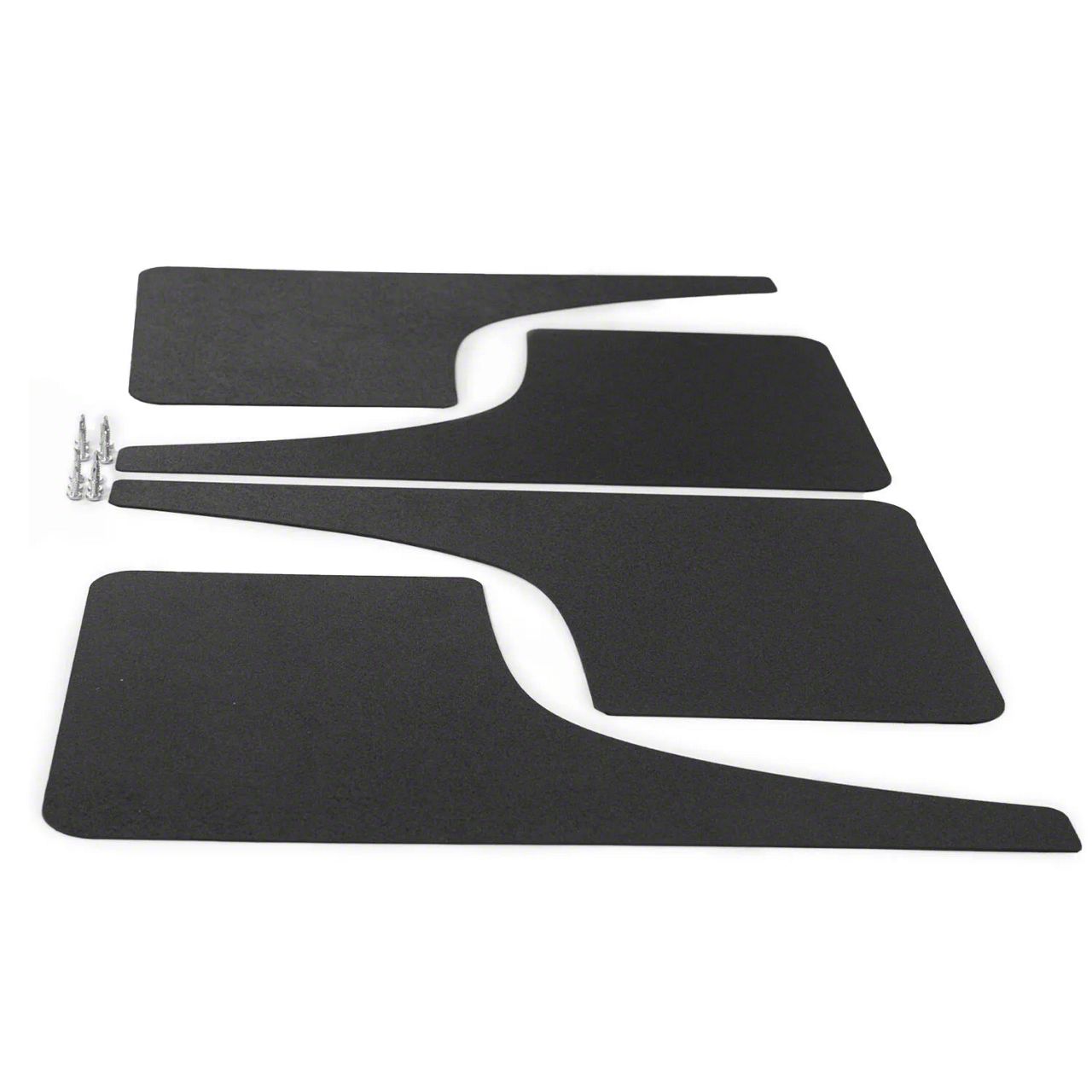Jeep Gladiator Mud Flaps; Front and Rear; Matte Black Vinyl (20-26 Jeep ...