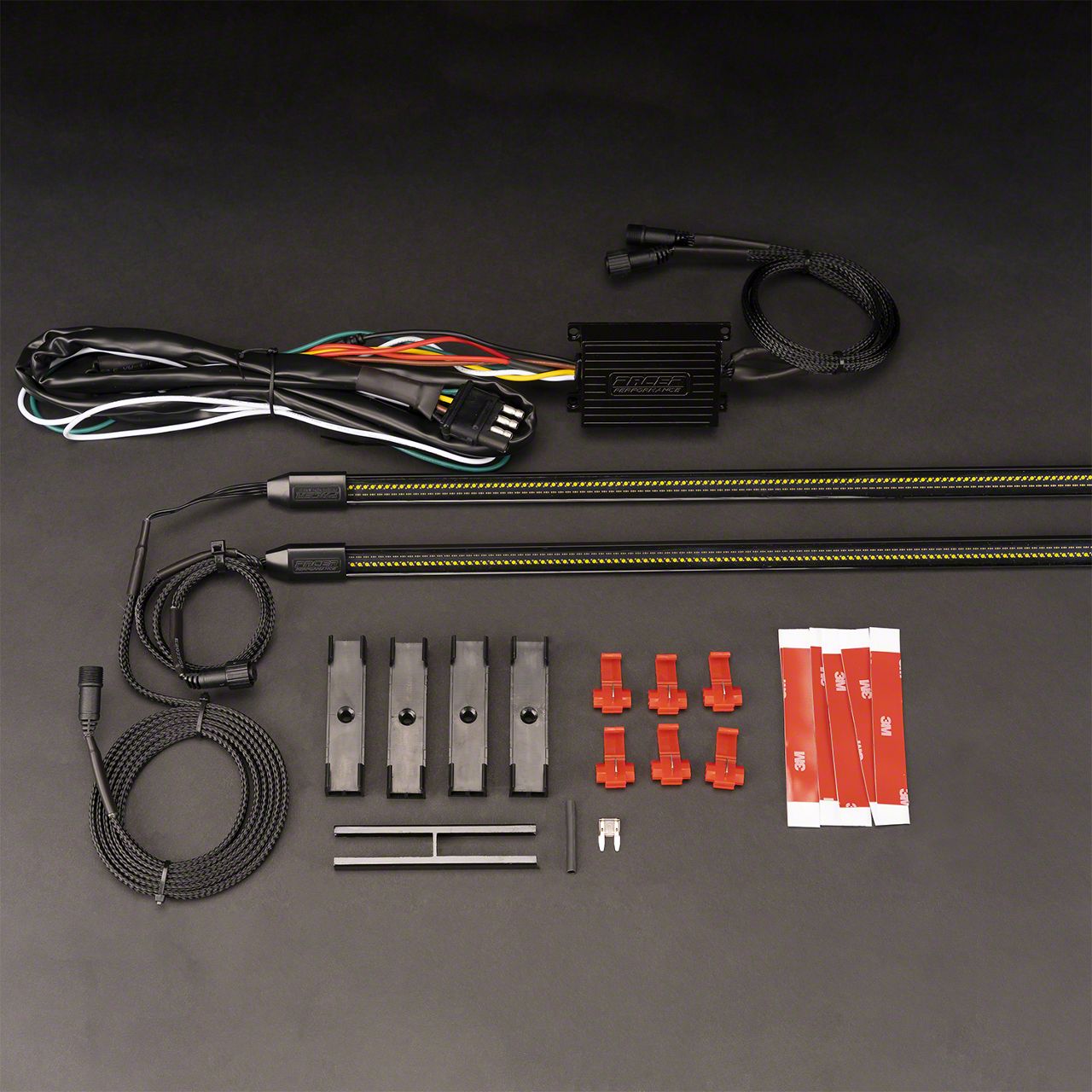 Jeep Gladiator Outback CF5 Cob Red/White LED Tailgate Bar; 49-Inch ...