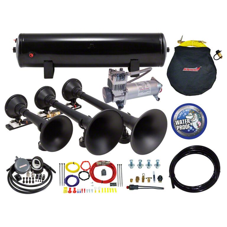 Kleinn Jeep Gladiator ProBlaster Triple Train Horn System with 3-Gallon ...