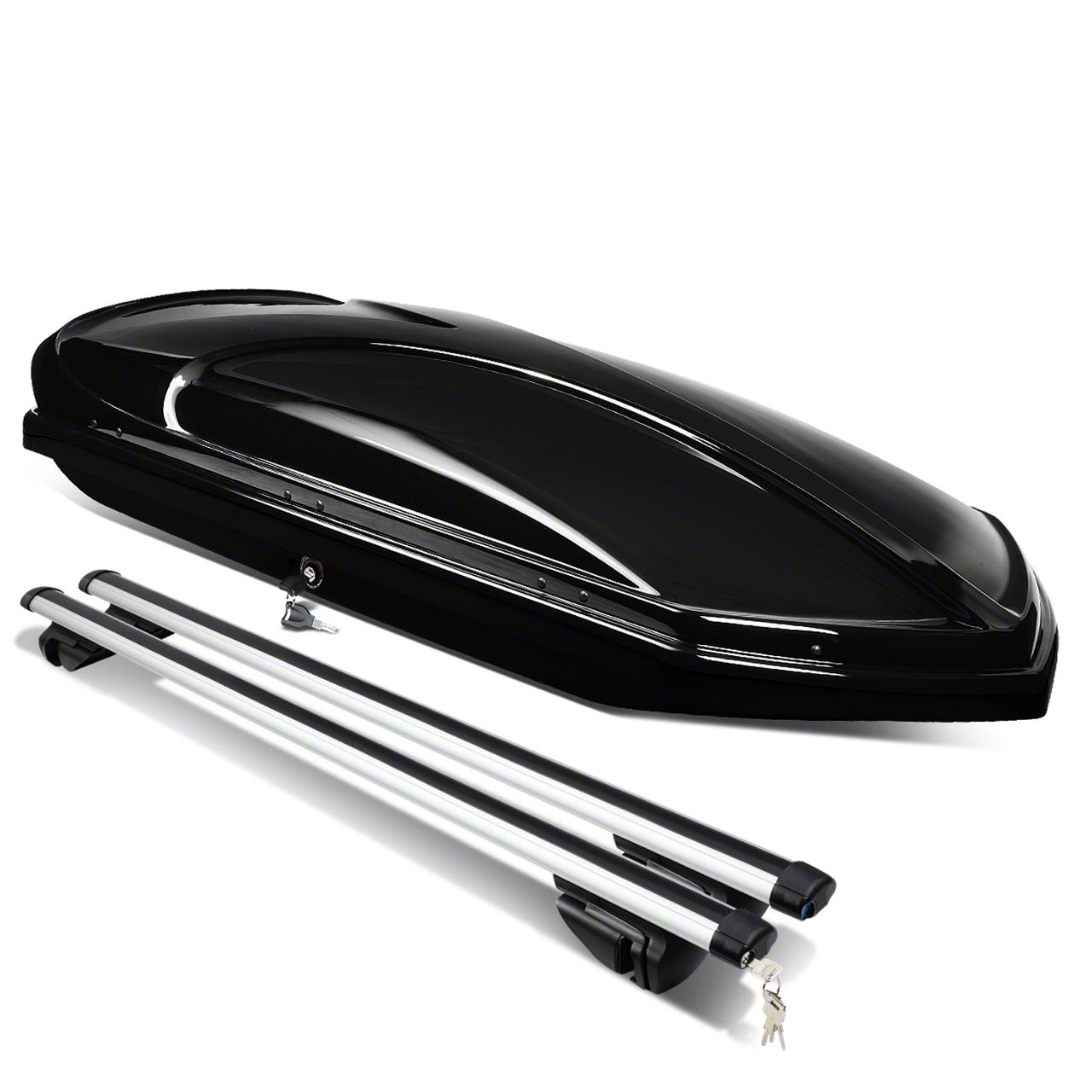 Jeep Gladiator Roof Rack Cargo Box with Cross Rails; 53-Inch Wide ...