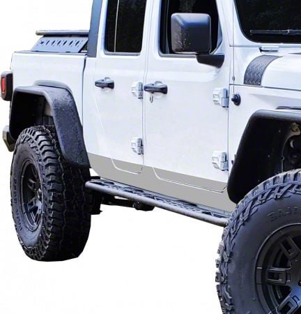 Jeep Gladiator Side Step Plates; Raw (20-25 Jeep Gladiator JT) - Free ...