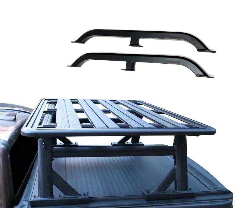 Jeep Gladiator Spike Extendable Truck Bed Rack with Cross Bar, Platform ...