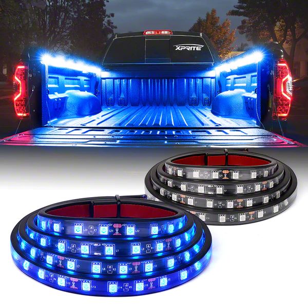 Jeep Gladiator Spire 2 Series LED Truck Bed Light Strips; Blue ...