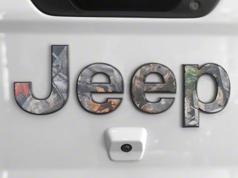 Jeep Gladiator Tailgate Letter Overlays; Camouflage (20-26 Jeep ...