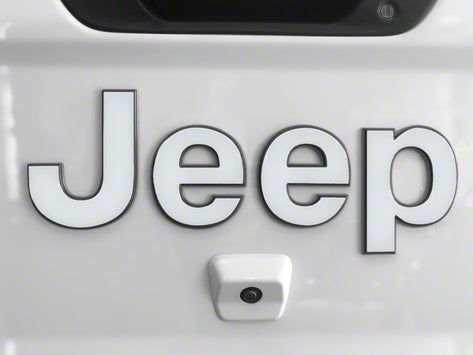 Jeep Gladiator Tailgate Letter Overlays; Gloss White (20-25 Jeep ...