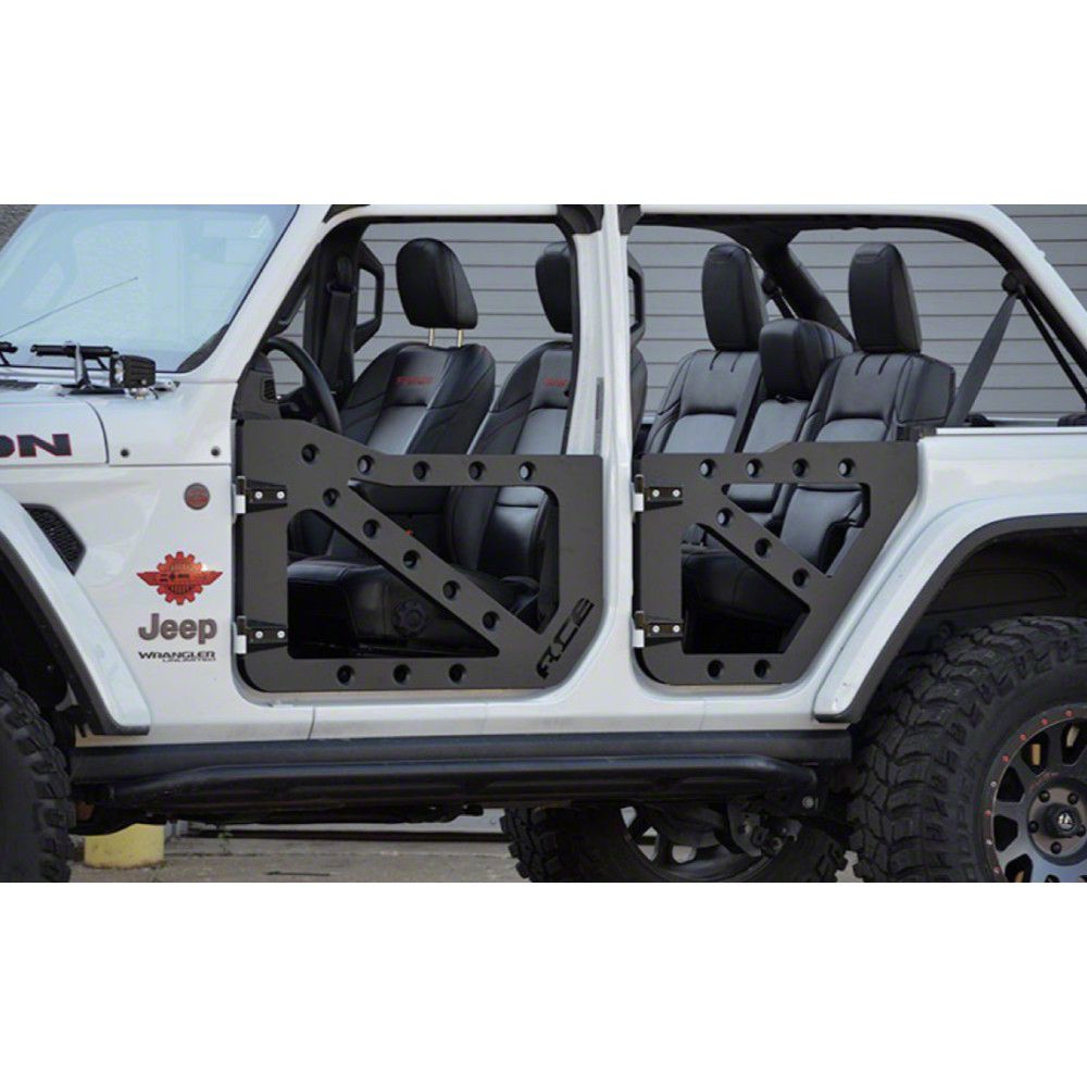 Jeep Gladiator Trail Doors; Front and Rear; Texturized Black (20-26 ...