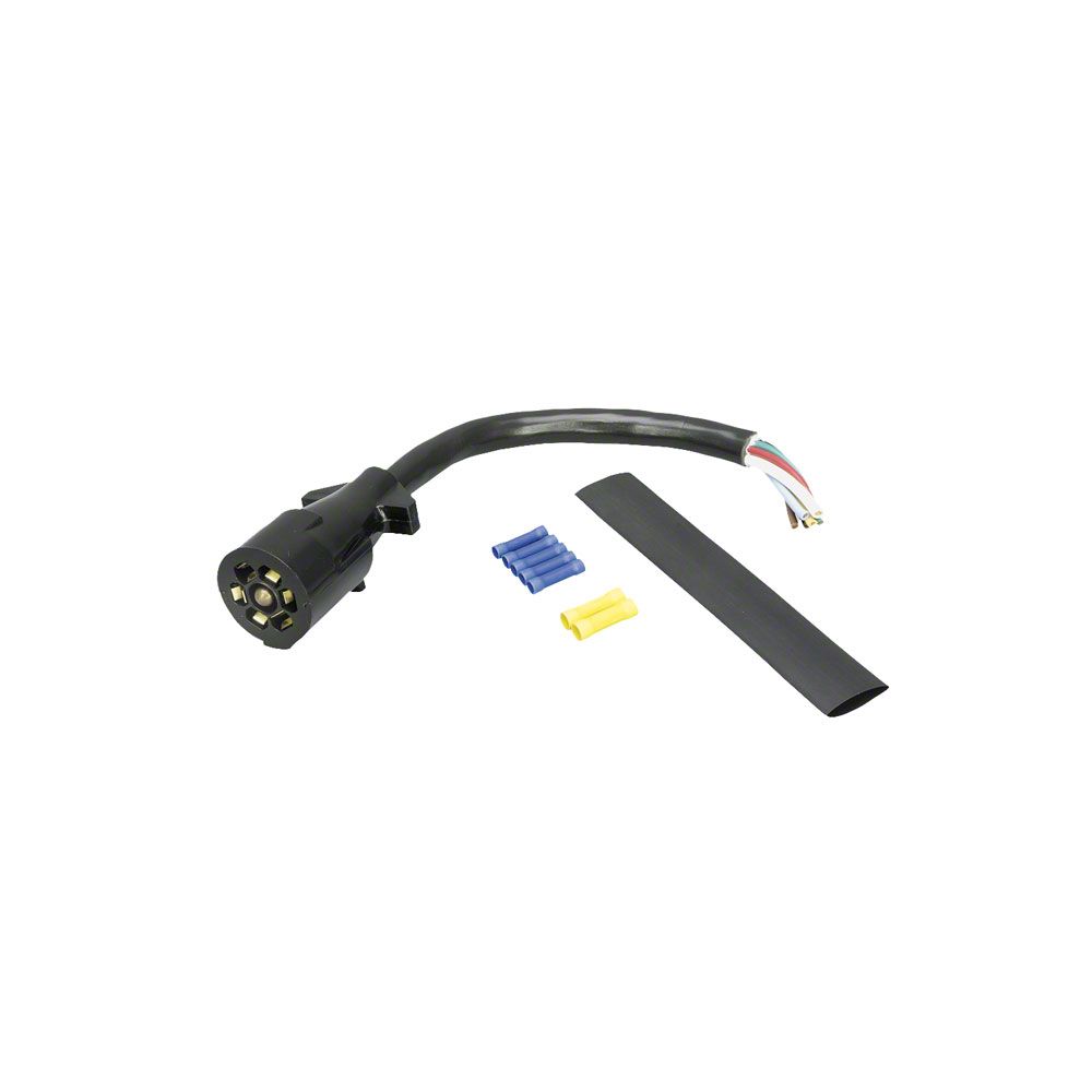 Jeep Gladiator Trailer Wiring Adapter Connector; 7-Way Molded Trailer ...