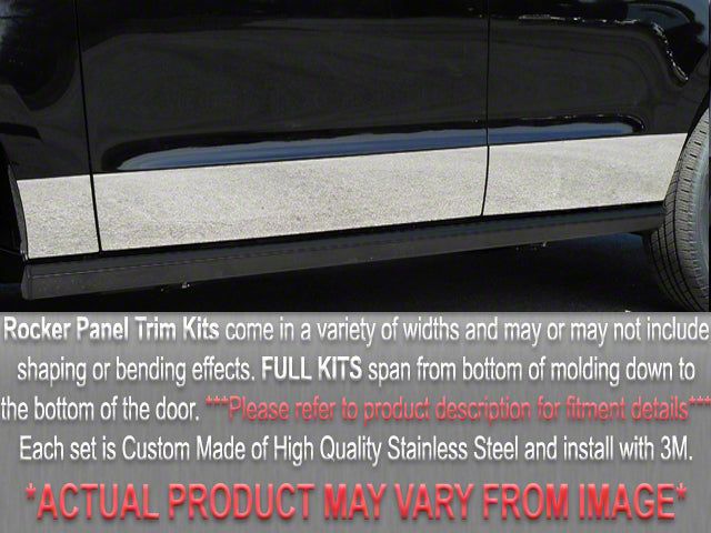 Jeep Grand Cherokee 12-Piece Rocker Panel Insert Trim; 5-5/8-Inch Wide ...