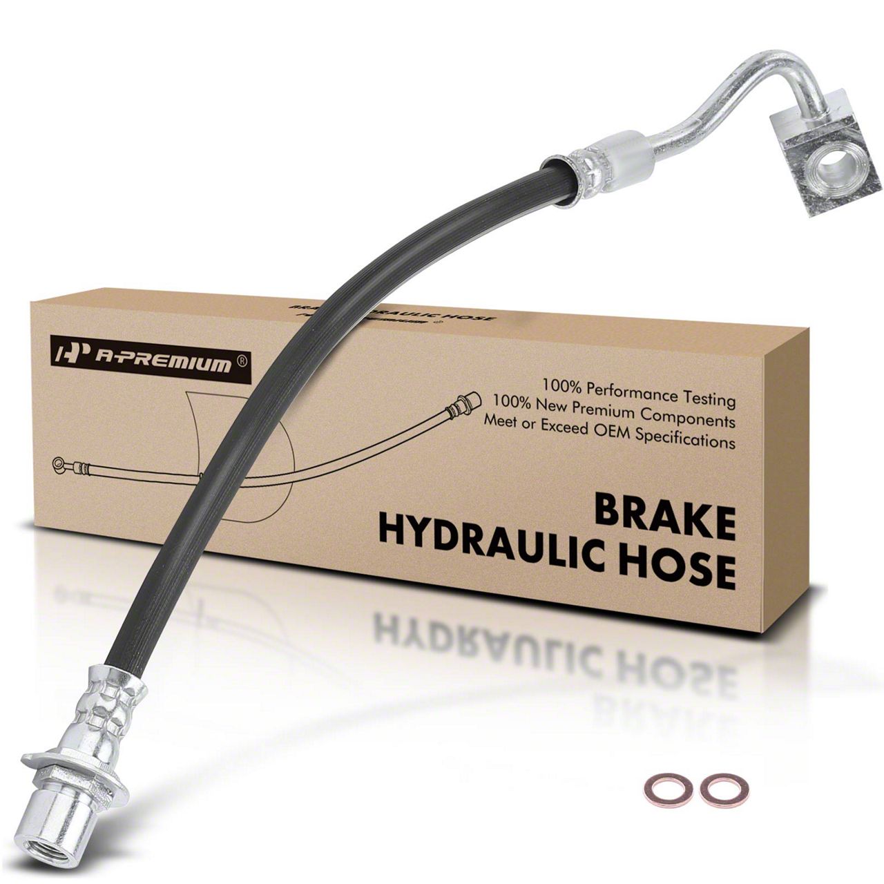 Jeep Grand Cherokee Brake Hydraulic Hose; Rear Driver Side (12-15 Jeep ...