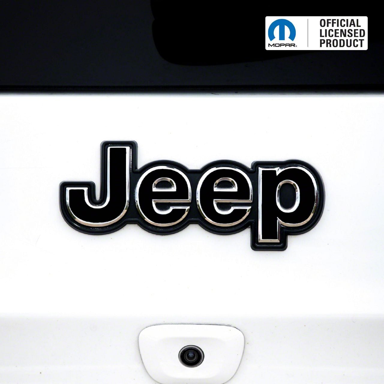 Jeep Grand Cherokee JEEP Emblem Overlay Decals; Gloss Black (22-26 Jeep ...