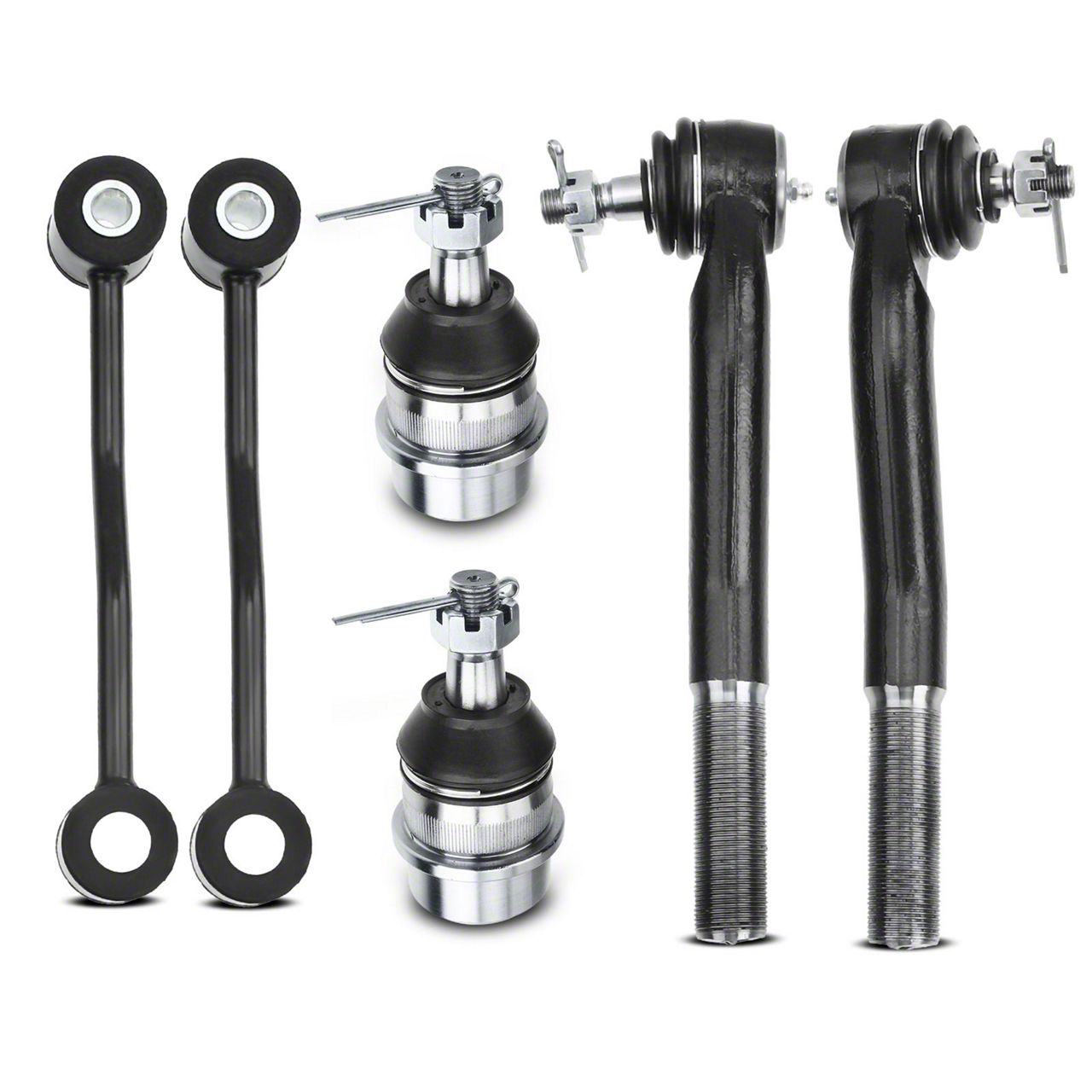 Jeep Grand Cherokee Front Upper Ball Joint, Sway Bar Link and Tie Rod End Kit (99-04 Jeep Grand ...