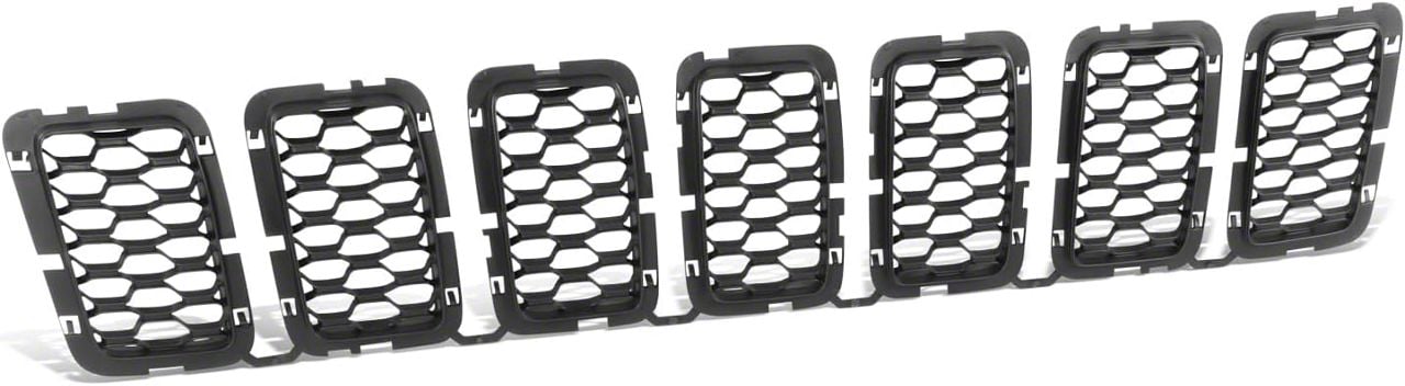 Jeep Grand Cherokee Honeycomb Mesh Style Upper Grille Inserts; Black ...
