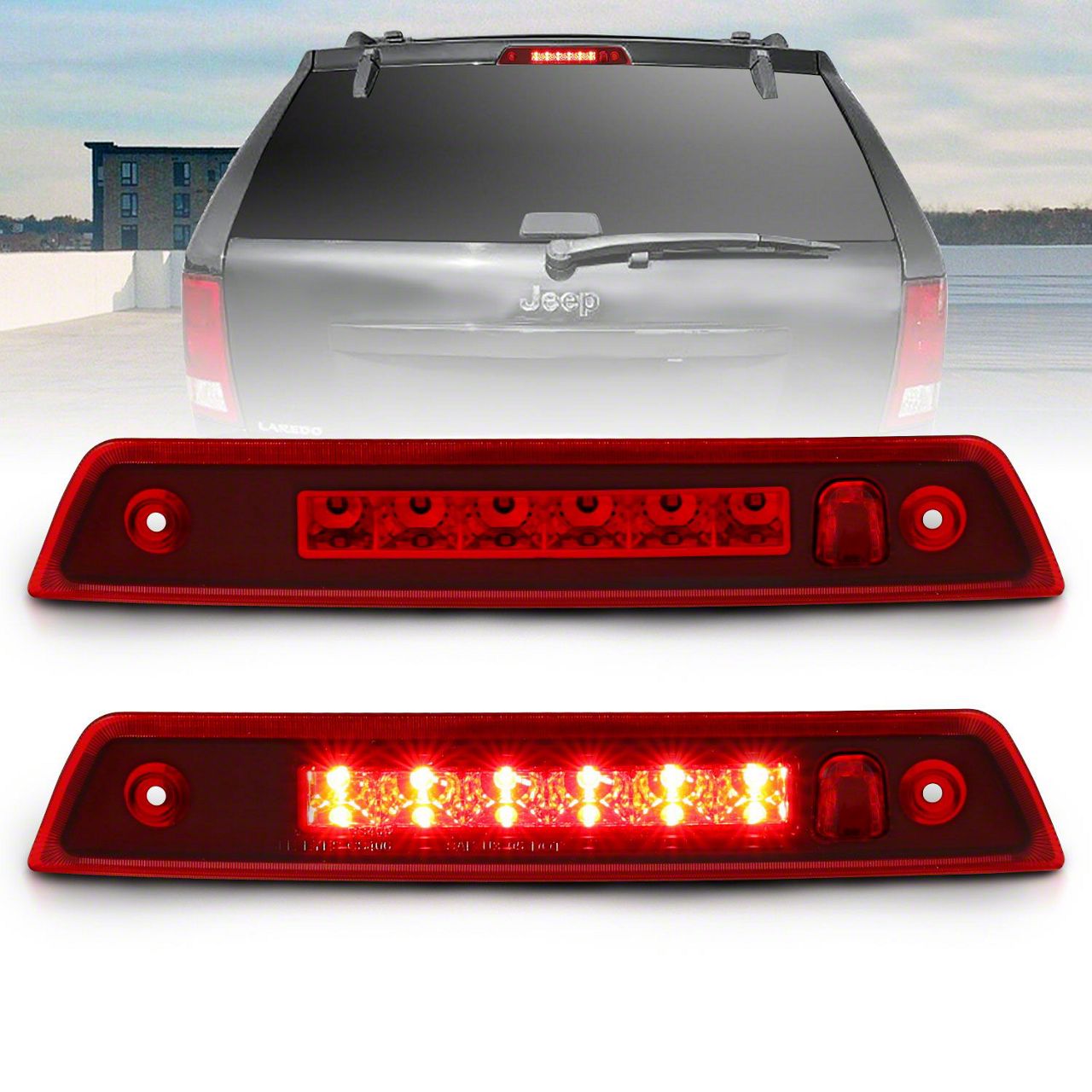 Jeep Grand Cherokee LED Third Brake Light; Red (05-10 Jeep Grand ...