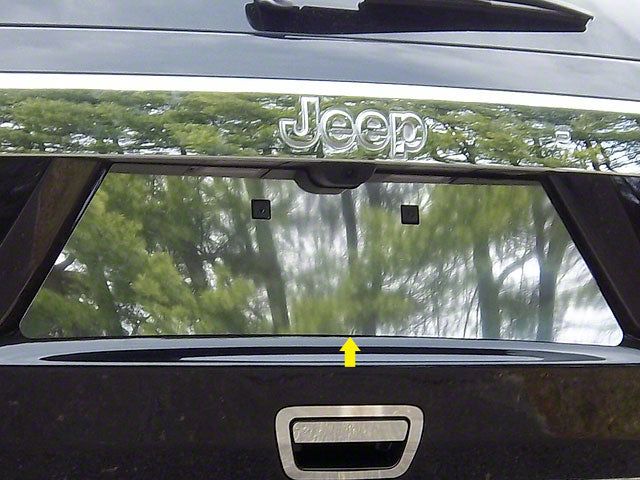 Jeep Grand Cherokee License Plate Bezel; Stainless Steel (11-13 Jeep ...
