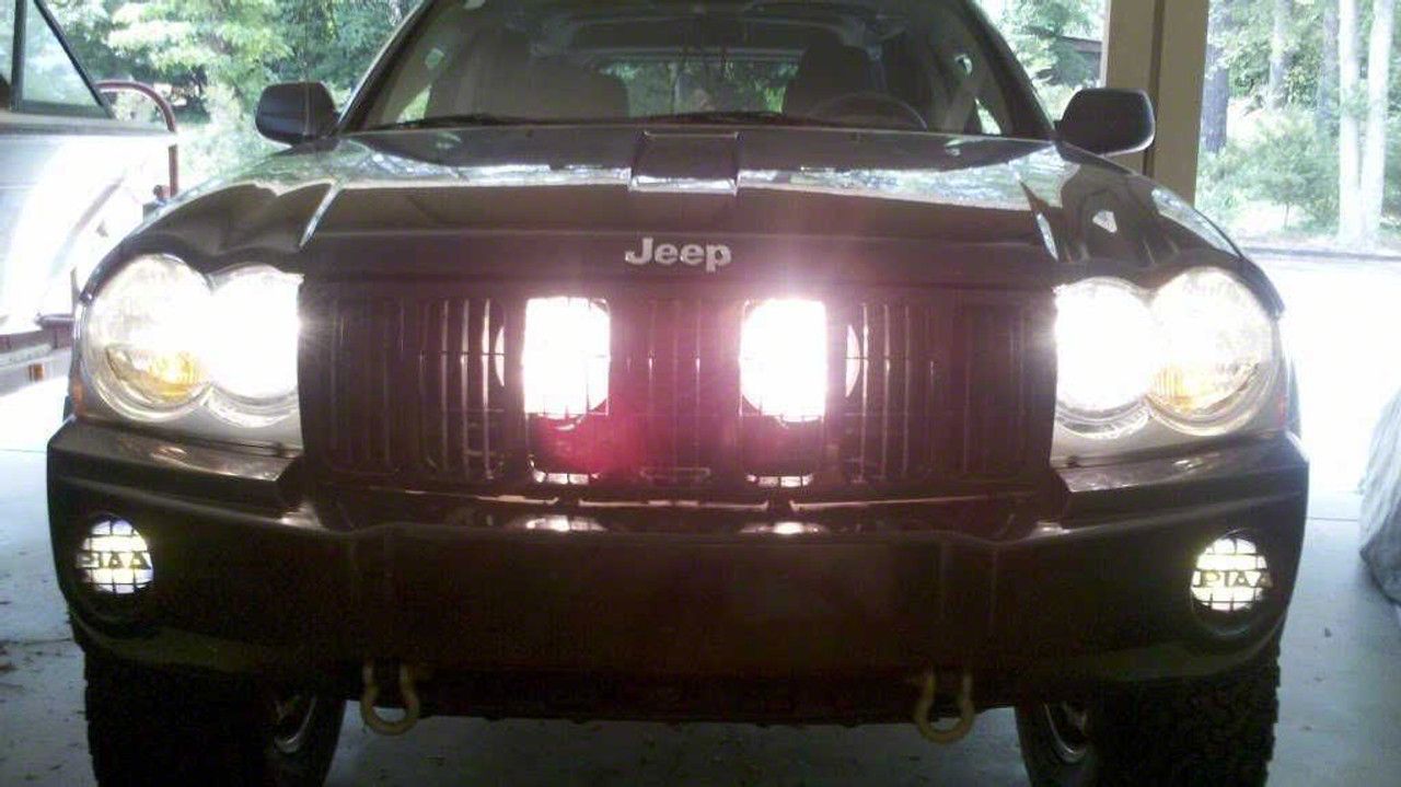 Jeep Grand Cherokee Xenon Halogen Grille Fog Lights (05-10 Jeep Grand ...