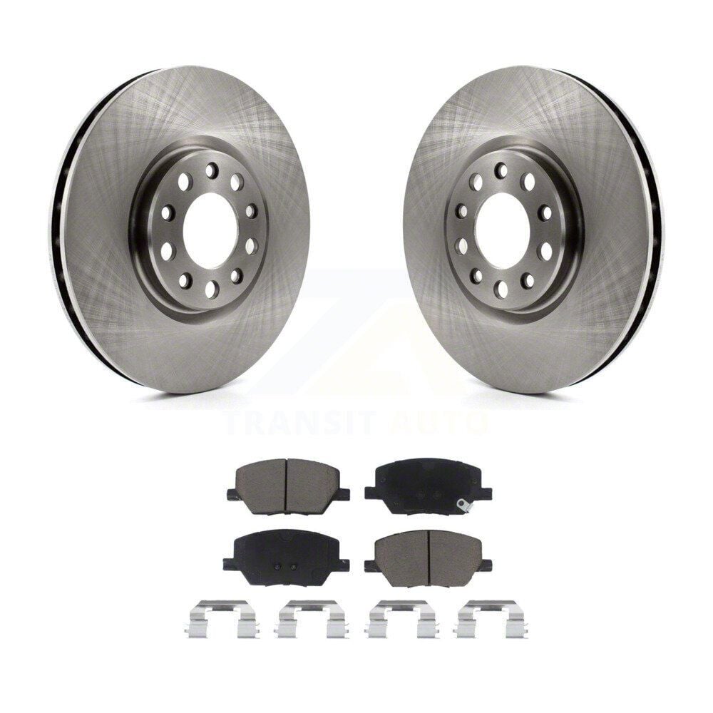 Jeep Renegade Vented Brake Rotor and Ceramic Pad Kit; Front (15-23 Jeep ...