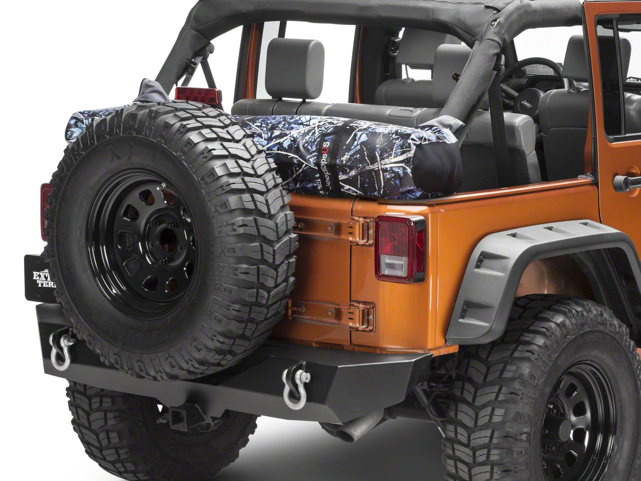 JTopsUSA Jeep Wrangler Soft Top Boot - Moonshine Camo Undertow Blue JKU ...