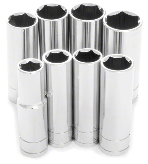 Universal XT 1/2-Inch Drive SAE Deep Wall Socket Set; 8-Piece Set ...