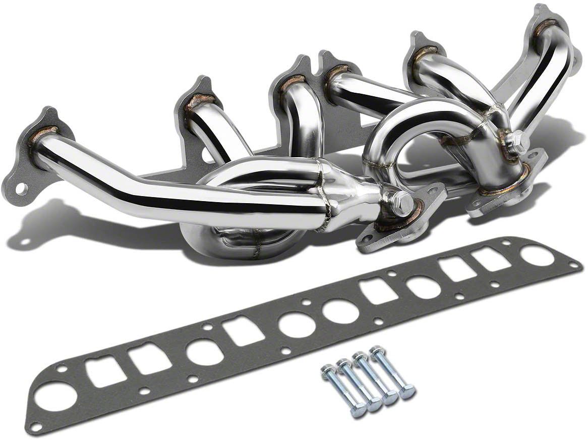 Jeep Wrangler 1-3/4-Inch Shorty Header; Polished (00-06 4.0L Jeep ...