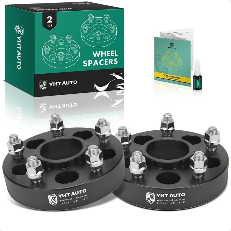 Jeep Wrangler 1.25-Inch 5-Lug Wheel Adapters; 5x5 to 5x4.5; Set of Two ...