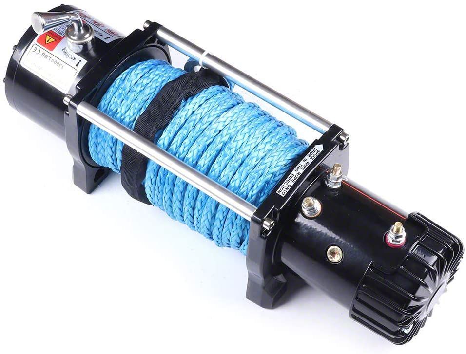 Jeep Wrangler 13,000 lb. Electric Winch with Synthetic Rope (Universal ...
