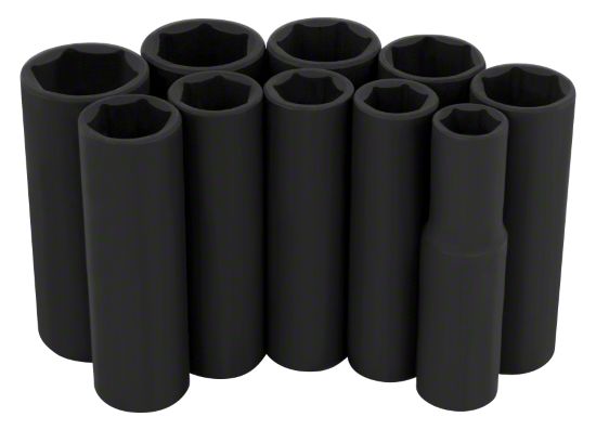 Jeep Wrangler 3/8-Inch Drive Metric Socket Set; 10-Piece Set; Laser ...