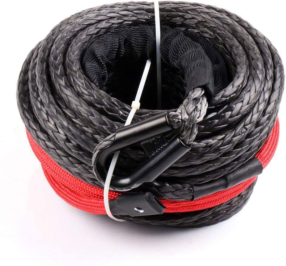Jeep Wrangler 3/8-Inch x 95-Foot Synthetic Winch Rope; 20,500 lb ...