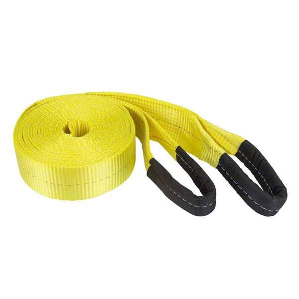 Jeep Wrangler 3-Inch x 30-Foot Recovery Strap; 7,500 lb.; Yellow - Free ...
