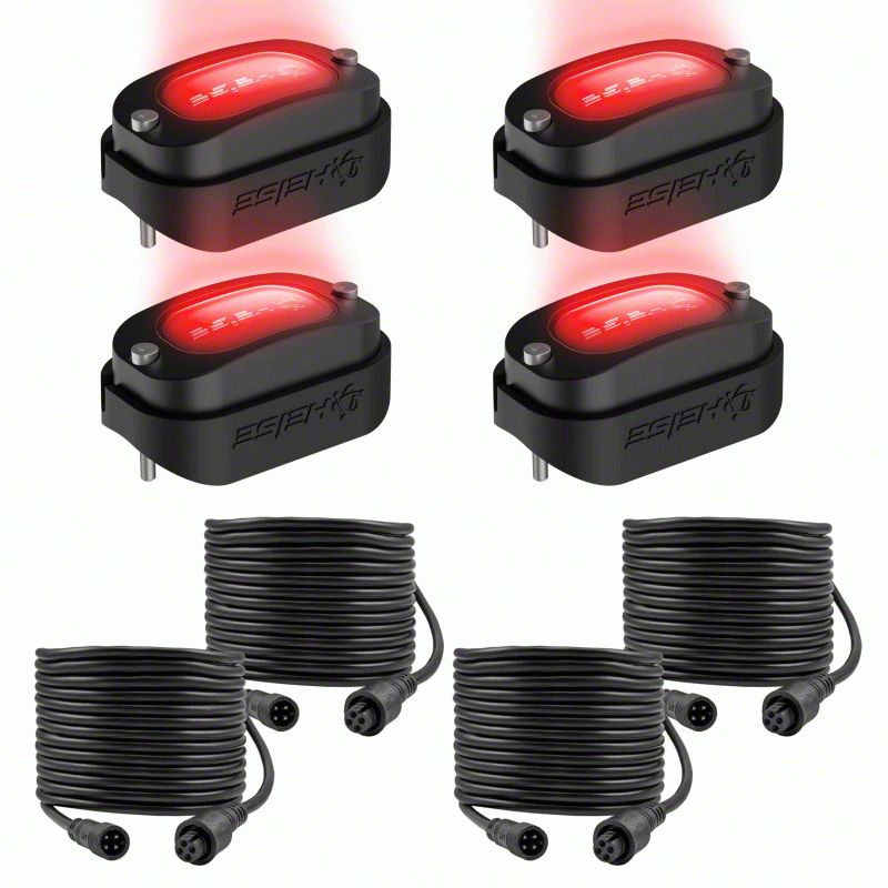 Jeep Wrangler 4-Piece Wide Angle RGB Rock Lights (Universal; Some ...