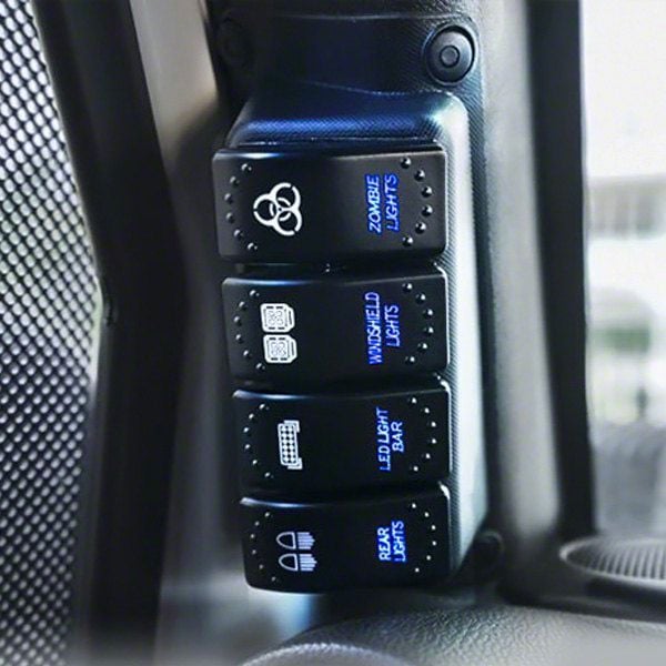 Jeep Wrangler 4-Rocker Switch Pod Control System (07-18 Jeep Wrangler ...
