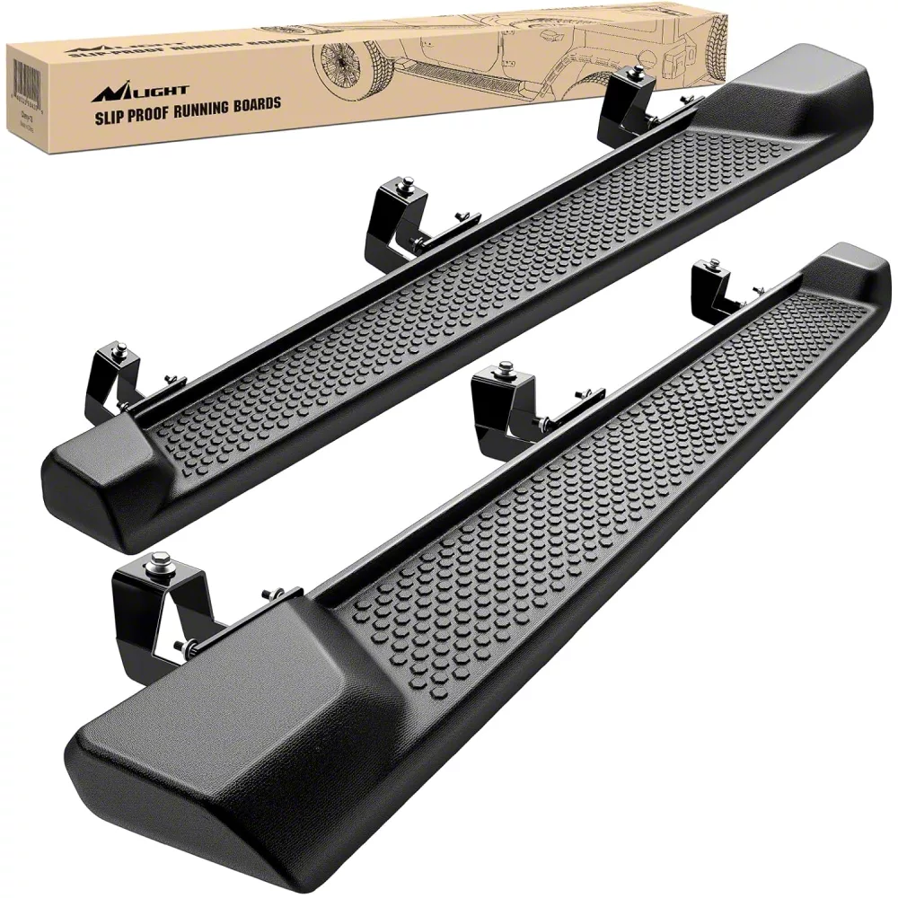 Jeep Wrangler 6-Inch Nerf Side Step Bars; Black (18-26 Jeep Wrangler JL ...