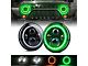 Jeep Wrangler 7-Inch Red Halo LED Headlights; Green Housing; Clear Lens ...