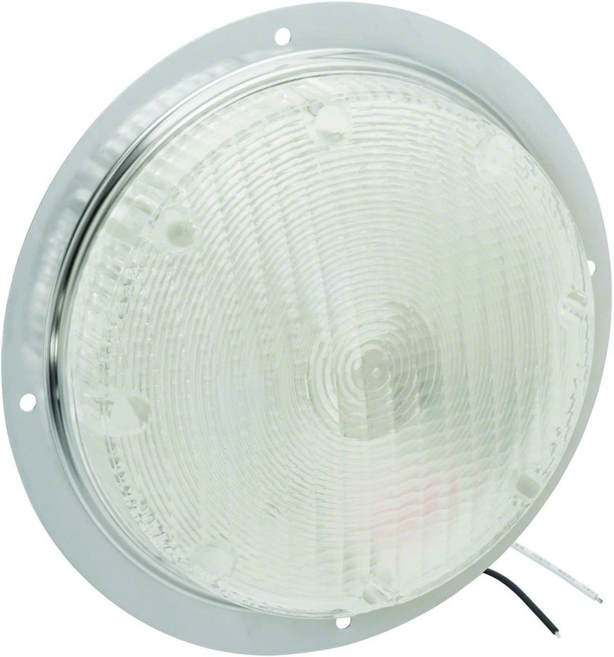 Jeep Wrangler 7-Inch Security/Utility Light; Chrome Base