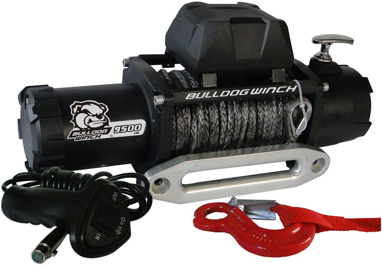 Jeep Wrangler 9,500 lb. Winch with Synthetic Rope (Universal; Some ...