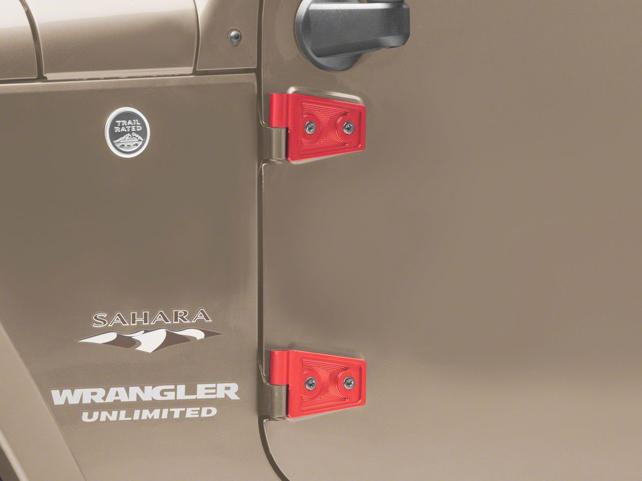 Royal Hooks Jeep Wrangler Aluminum Door Hinges; Red RHO-12012-RD (07-18 ...