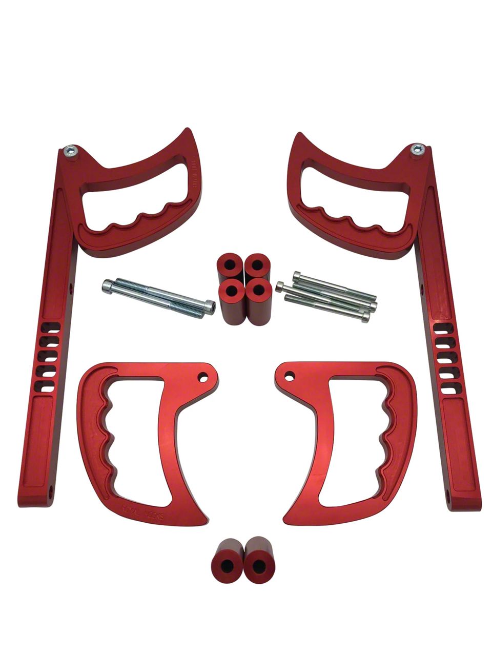 Royal Hooks Jeep Wrangler Aluminum Interior Grab Handles; Red RHO-12009 ...
