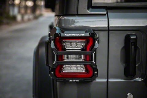 Jeep Wrangler Awaken Series Tail Light Covers; Black (18-24 Jeep ...