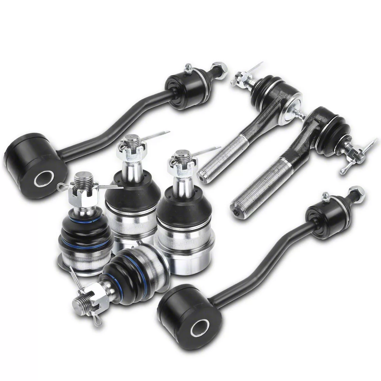 Jeep Wrangler Ball Joint, Sway Bar Link and Tie Rod End Kit (97-06 Jeep Wrangler TJ) - Free Shipping