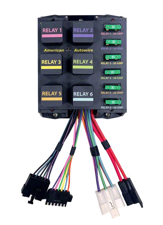 American Autowire Jeep Wrangler Banked Relay System; 6-Position 510922 ...
