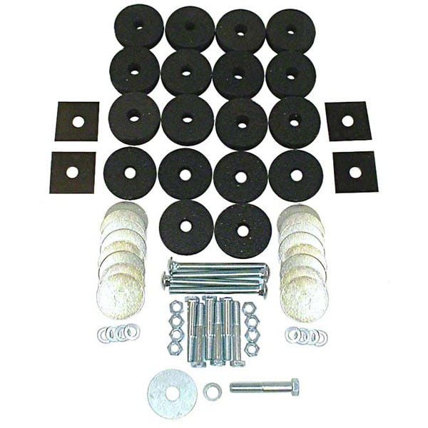 Jeep Wrangler Body Tub Mount Kit (66-86 Jeep CJ5 & CJ7) - Free Shipping