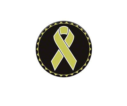 Jeep Wrangler Bone Cancer Ribbon Rated Badge (Universal; Some ...