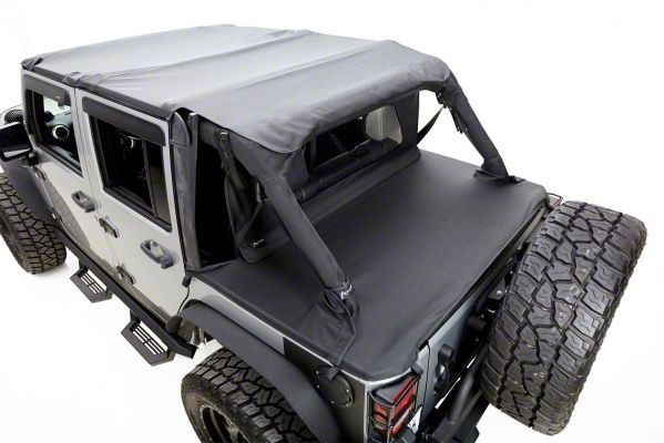 Jeep Wrangler California Extended Brief Soft Top; Black Diamond (11-18 ...