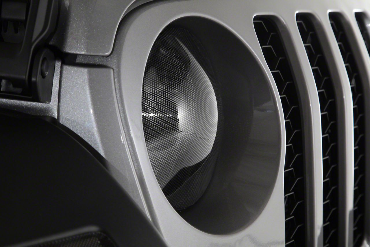 Jeep Wrangler Headlight Covers; Carbon Fiber Look (18-26 Jeep Wrangler ...