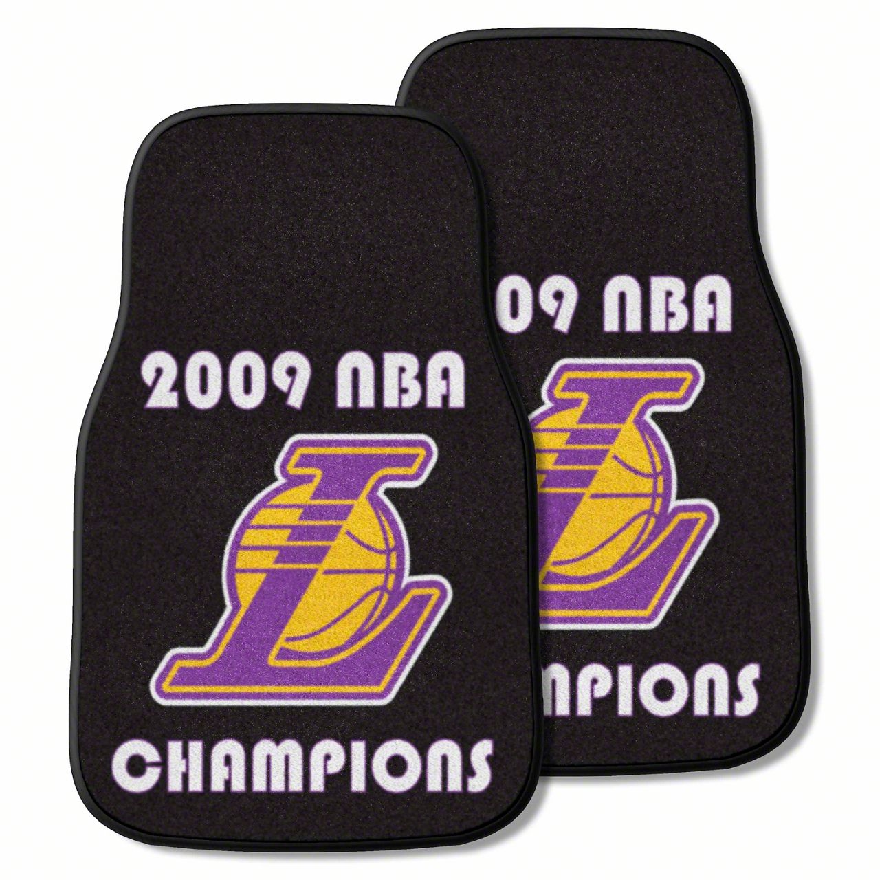 Jeep Wrangler Carpet Front Floor Mats with Los Angeles Lakers 2009 NBA ...