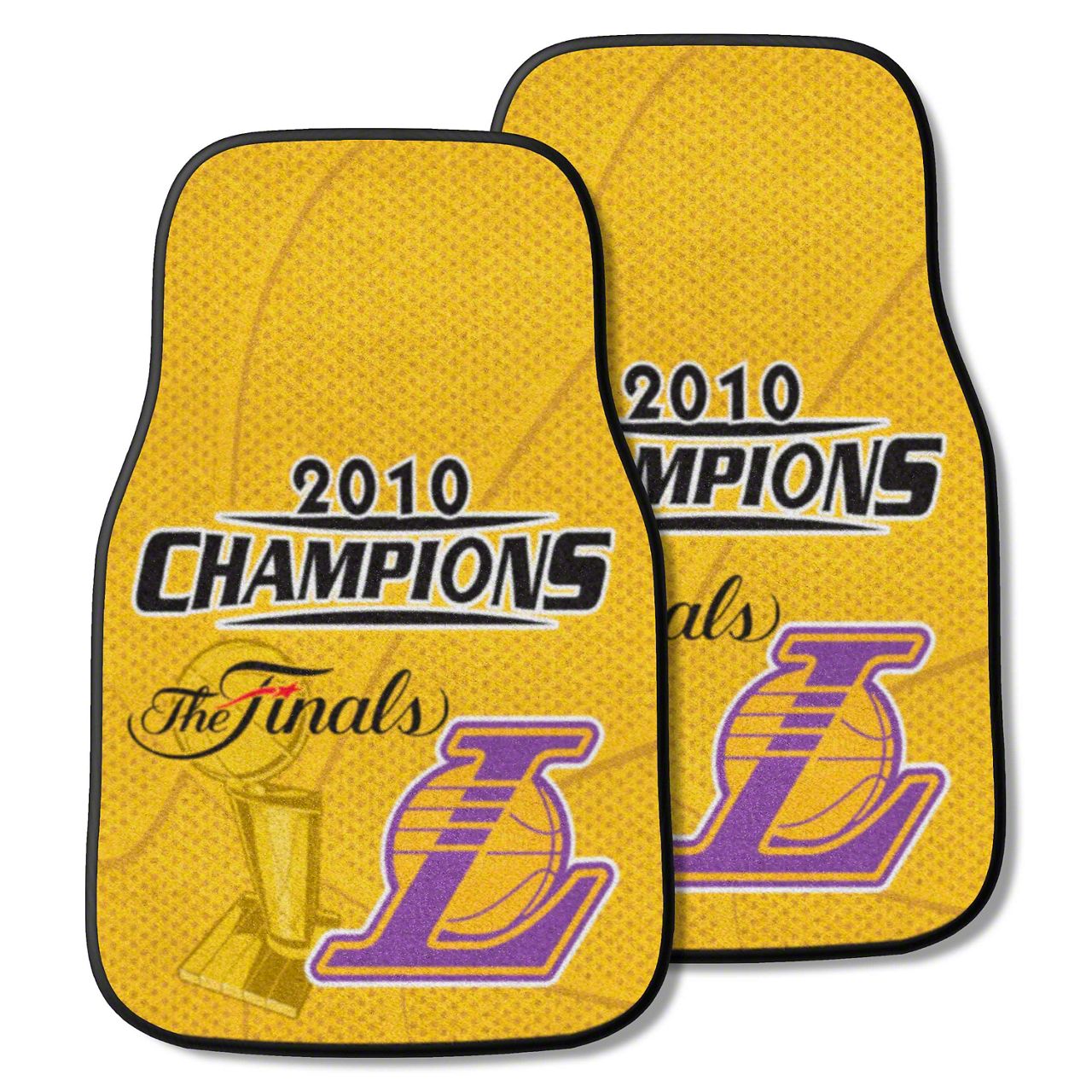 Jeep Wrangler Carpet Front Floor Mats with Los Angeles Lakers 2010 NBA ...